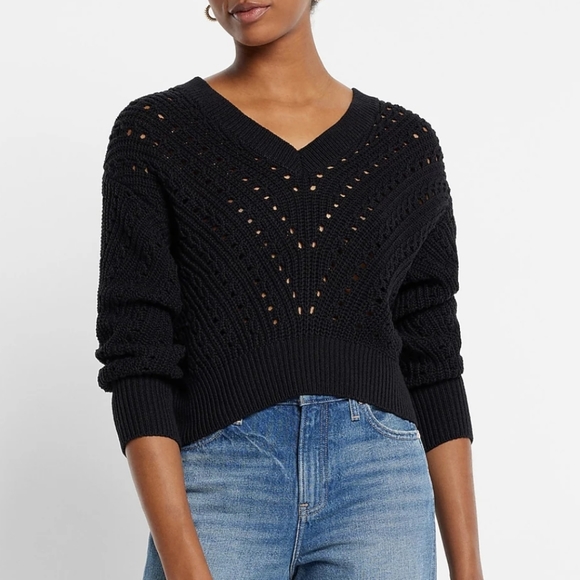 Express | Sweaters | Nwt Express Open Stitch Sweater | Poshmark